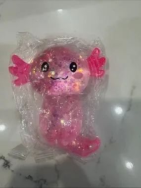 Toys | Pink Sparkle Axolotl Squishy Toy | Poshmark